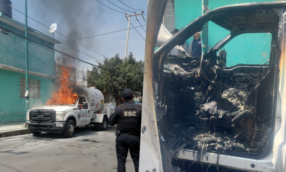 Prenden fuego a pipa de gas en calles de Iztapalapa – Infopolitano